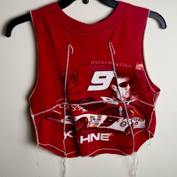 winners circle | Tops | Vintage Racing Tee Upcycled Crop Top | Poshmark